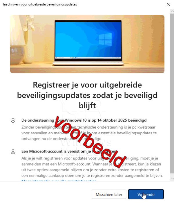 Updates Windows 10: ESU verlengen tot 2026 (stap-voor-stap) - Windows ...